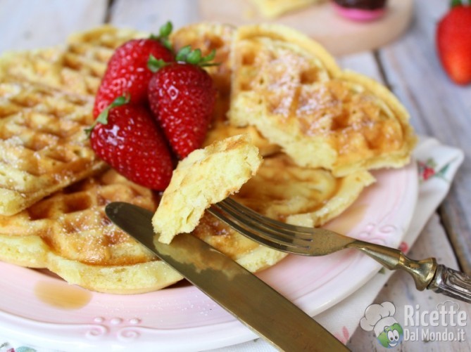 Waffle, ricetta wafel o gaufre | RicetteDalMondo.it