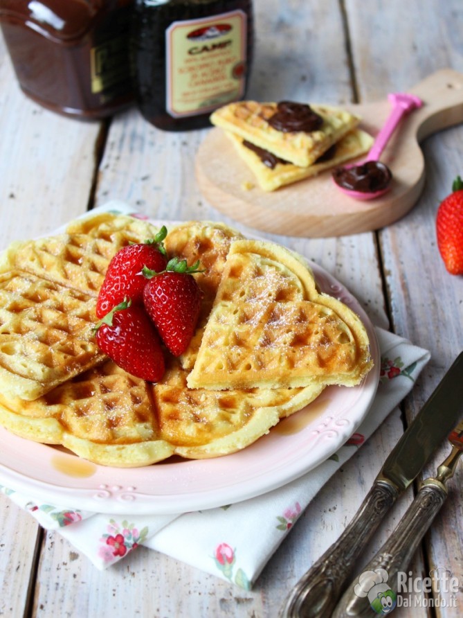 Waffle, ricetta wafel o gaufre | RicetteDalMondo.it